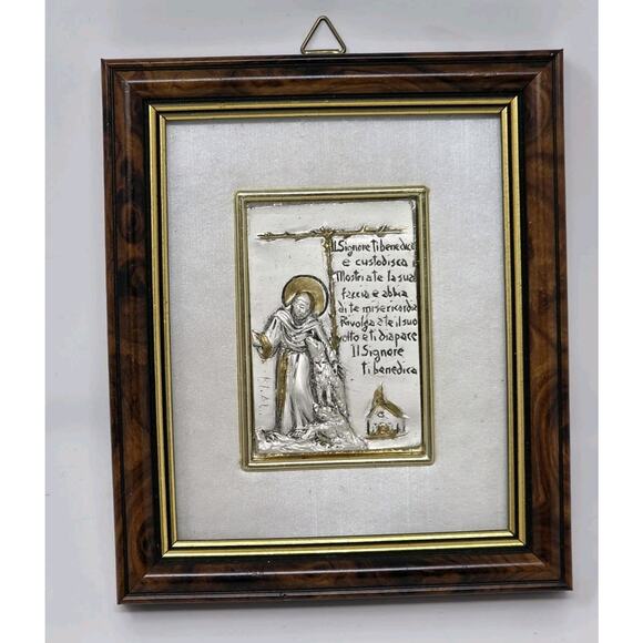 Accents | Vintage 5 Sterling Silver Religious Ikon Icon S Francesco ...